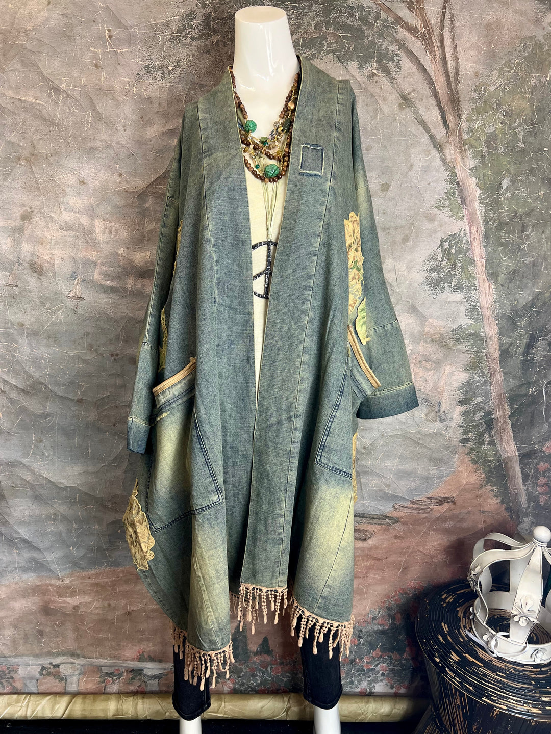 Jaded Gypsy Floral Skies Denim Duster – Absolutely Abigail's