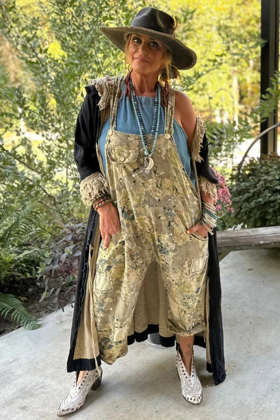 Jaded Gypsy Clothing- Endless Travels Overalls- Floral Vintage ...