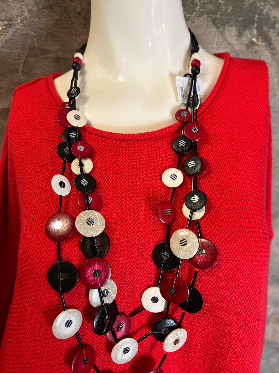 5199 Knit Neo Sweater-Cherry – Absolutely Abigail's