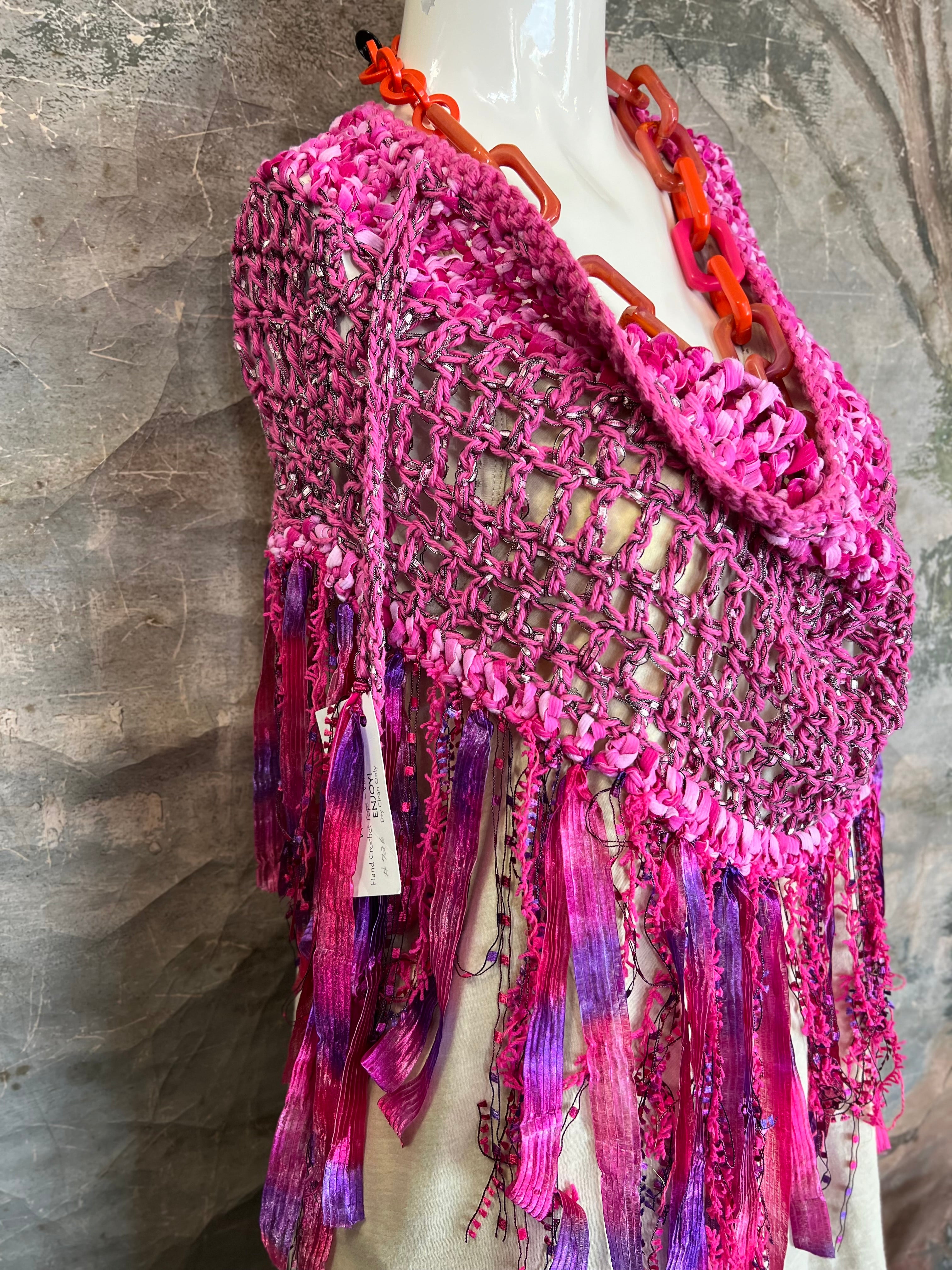 0000A Cathi's Artisan Dusters-Pink/Purple Trim – Absolutely Abigail's