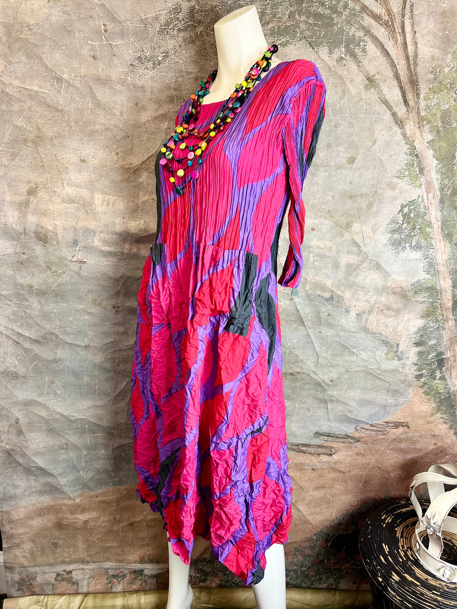 ACD544 3/4 Slv Smash Dress-Caper – Absolutely Abigail's