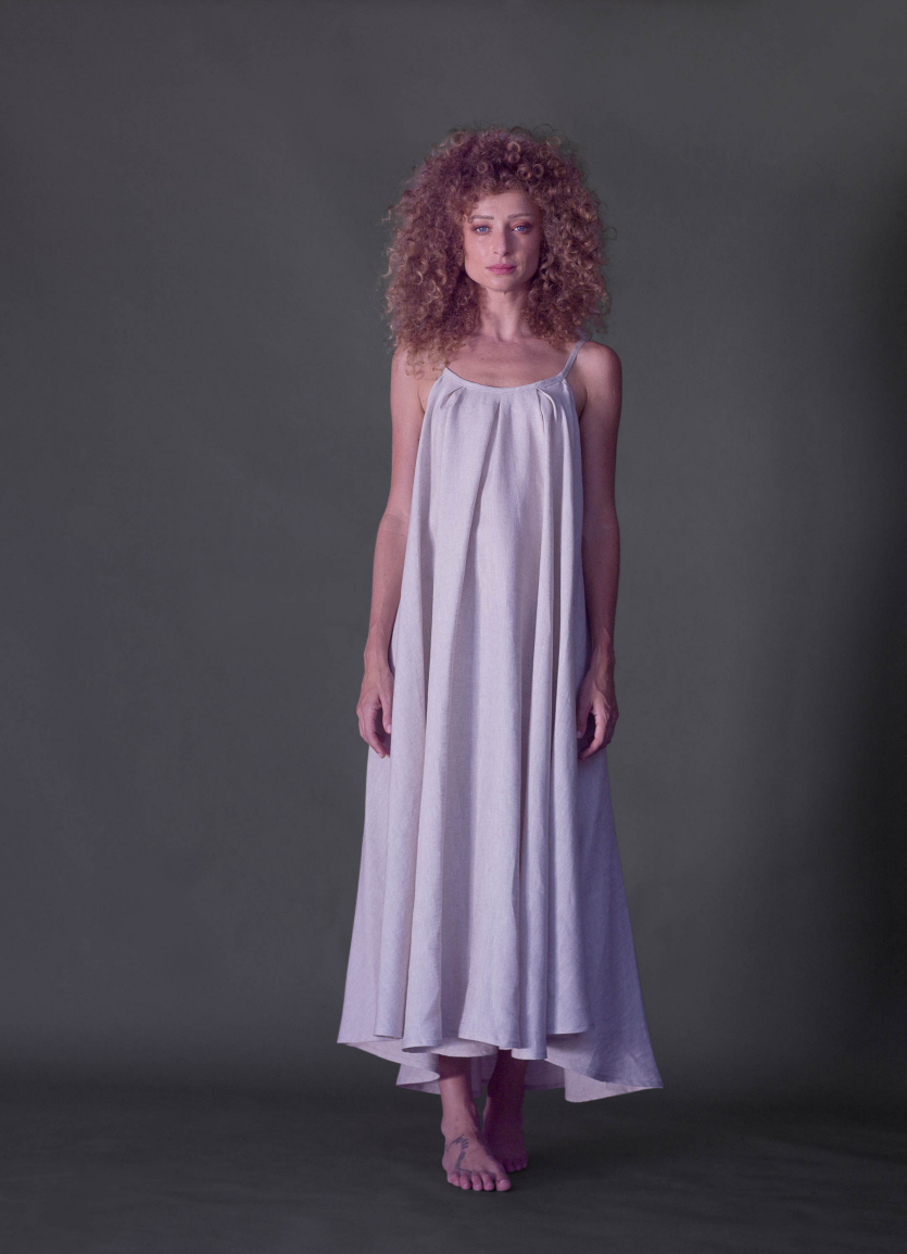 KA566 Amma Dress-Stone – Absolutely Abigail's